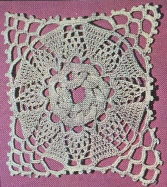 Irish Lace Square - Crochet Pattern - Etsy