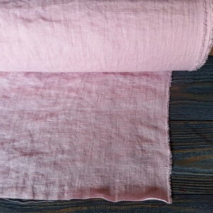 Light Pink Linen Fabric by the Meter Softened Natural Linen - Etsy