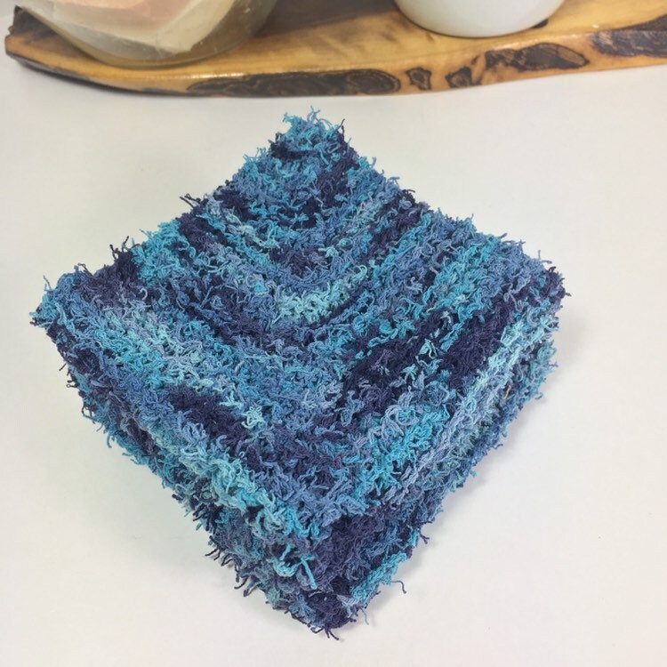 Knit scrubby washcloth / knit scrubby dishcloth / ready to ship / free ...
