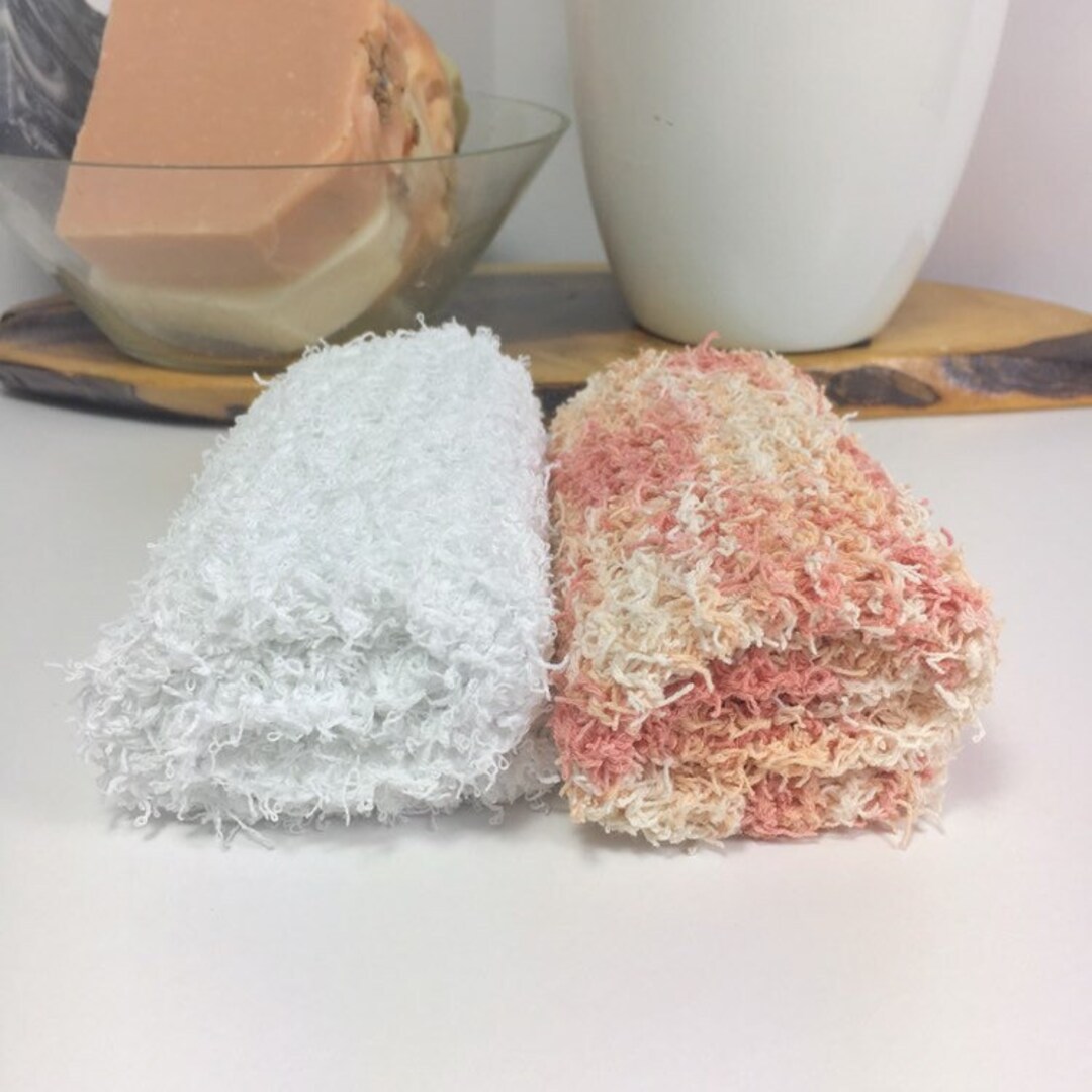 Knit Washcloth / Scrubby Washcloth / Face Scrubby / Exfoliating ...