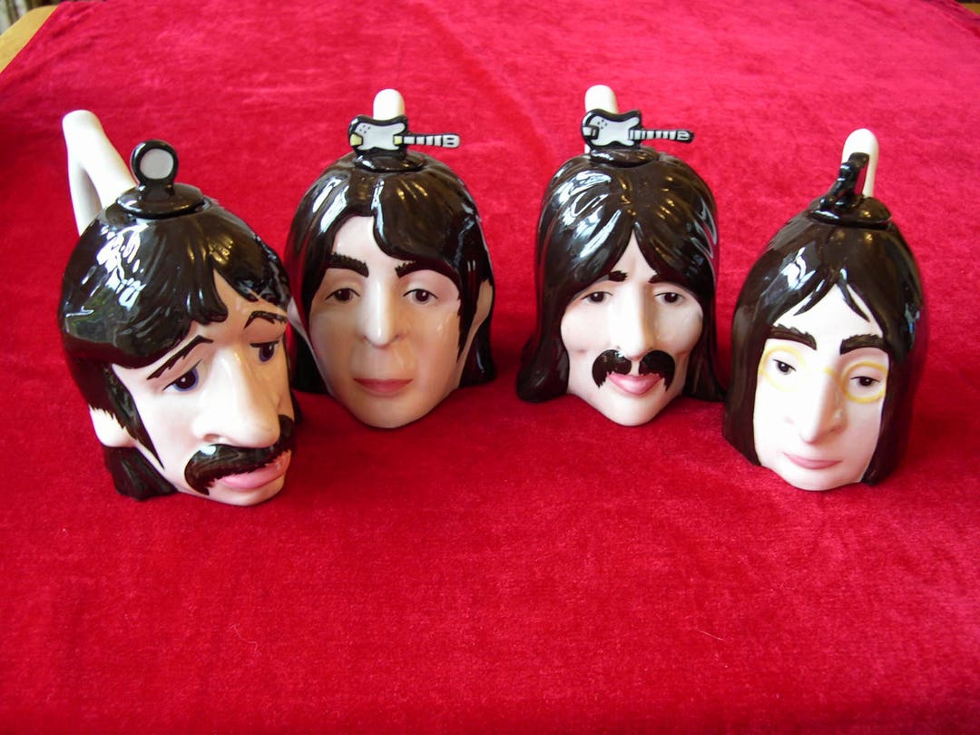 Lorna Bailey Beatles Teapots Set of 4 Hand Painted Brand New John ...