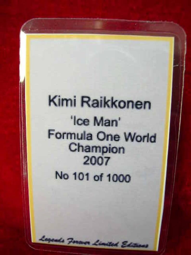 Kimi Raikkonen Ice Man Limited Edition Figurine by LEGENDS FOREVER ...