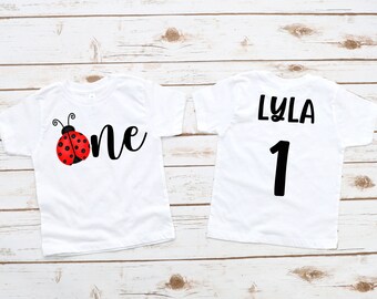 Ladybug First Birthday Shirt - Etsy