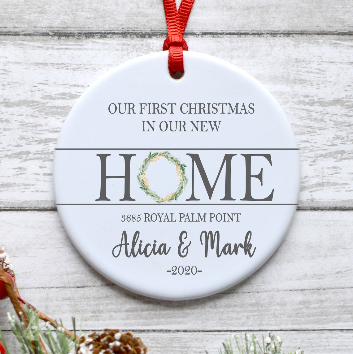 Personalized New Home Ornament New Home Christmas Ornament - Etsy