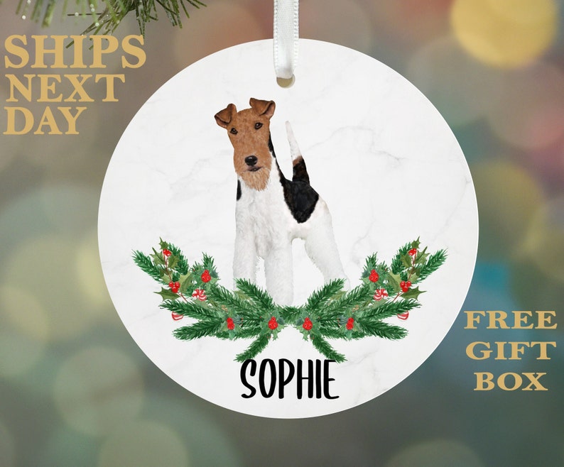 Wire Fox Ornament Wire Fox Terrier Christmas Ornament - Etsy