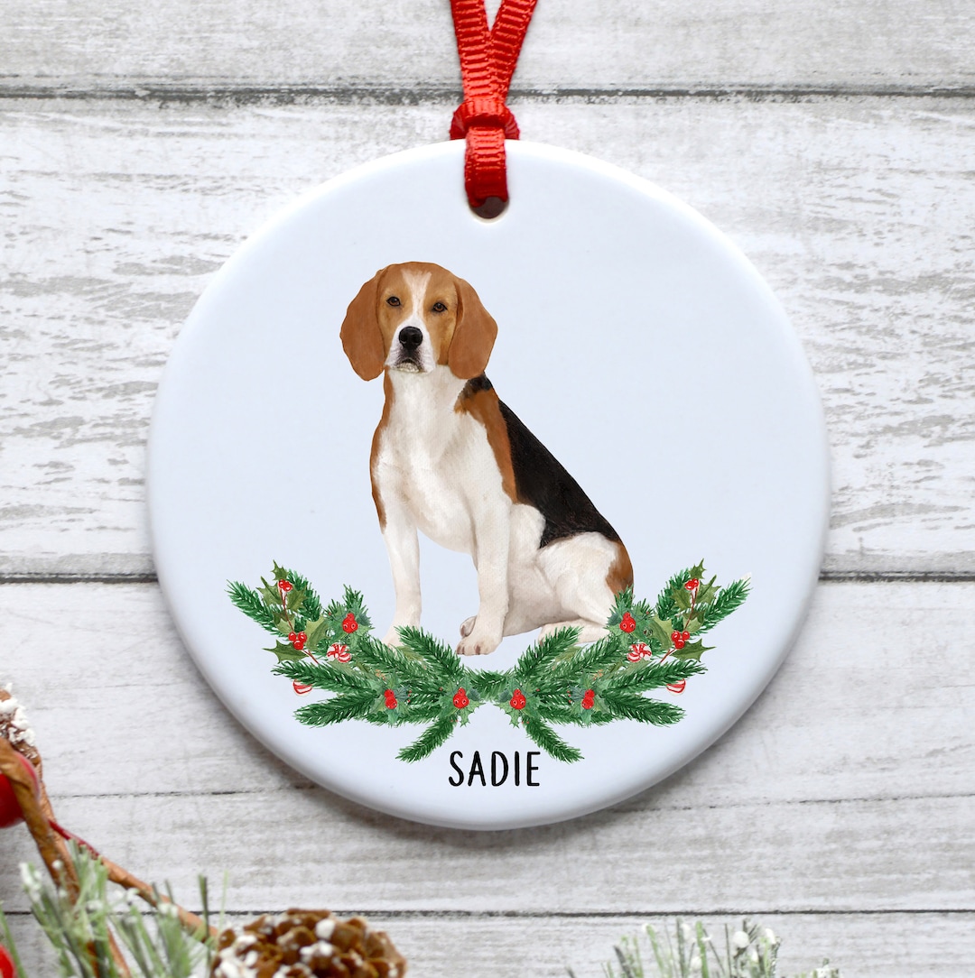 Beagle Christmas Ornament Pet Christmas Ornament Dog Christmas Ornament ...