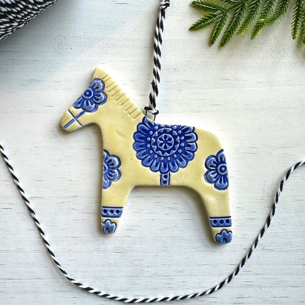Dala Horse Ornament - Etsy