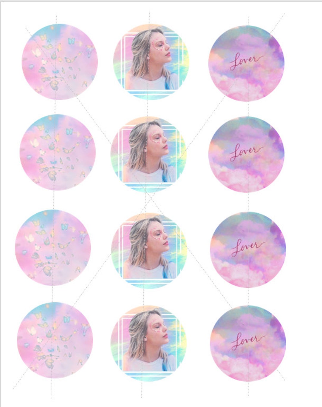 Taylor Swift Inspired Cupcake Toppers - Etsy
