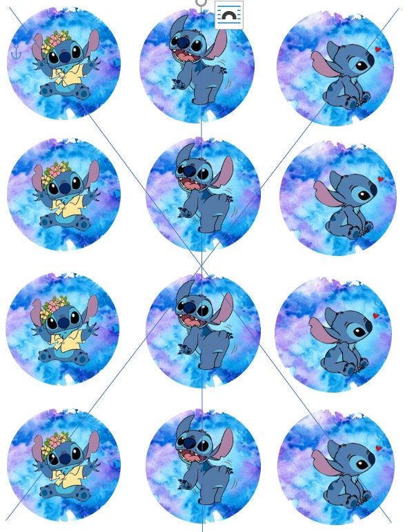 Stitch Inspired Cupcake Toppers - Etsy