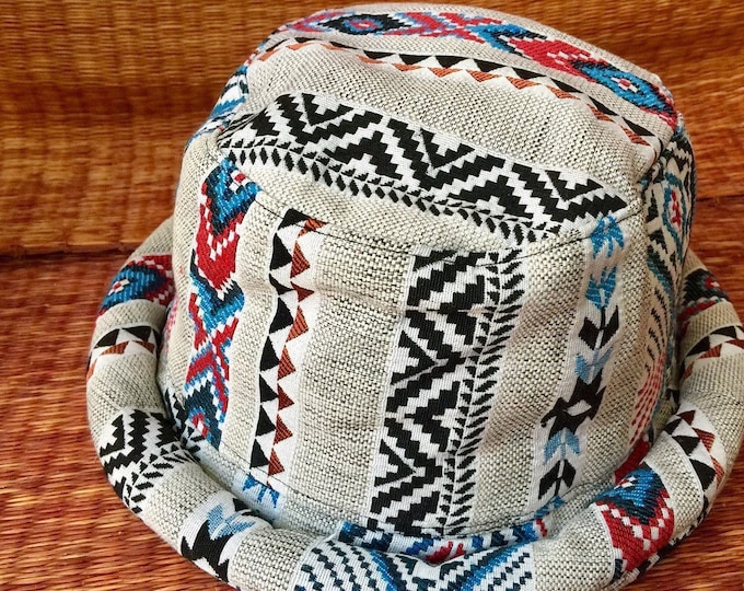 Aztec Bucket Hat Boho Style Tribal Bohemian Ikat Ethnic Design Hipster ...