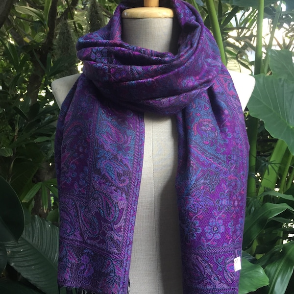 Purple Scarf - Etsy