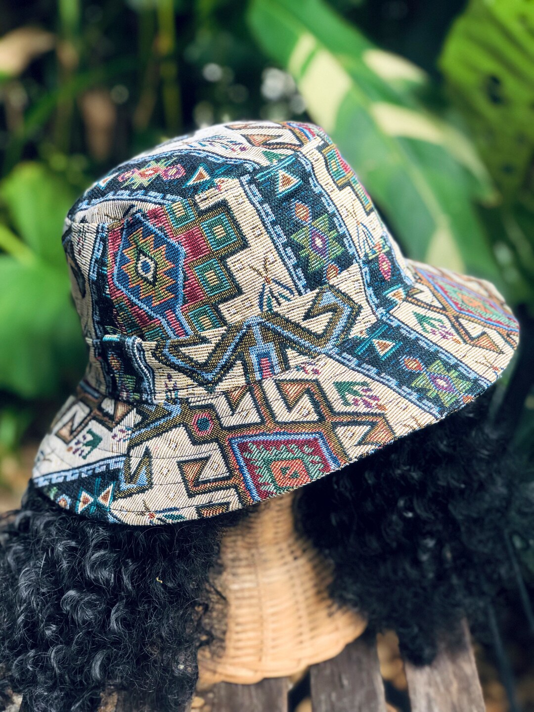Tribal Woven Hat Navajo Aztec Ikat Style Boho Hippie Vegan - Etsy