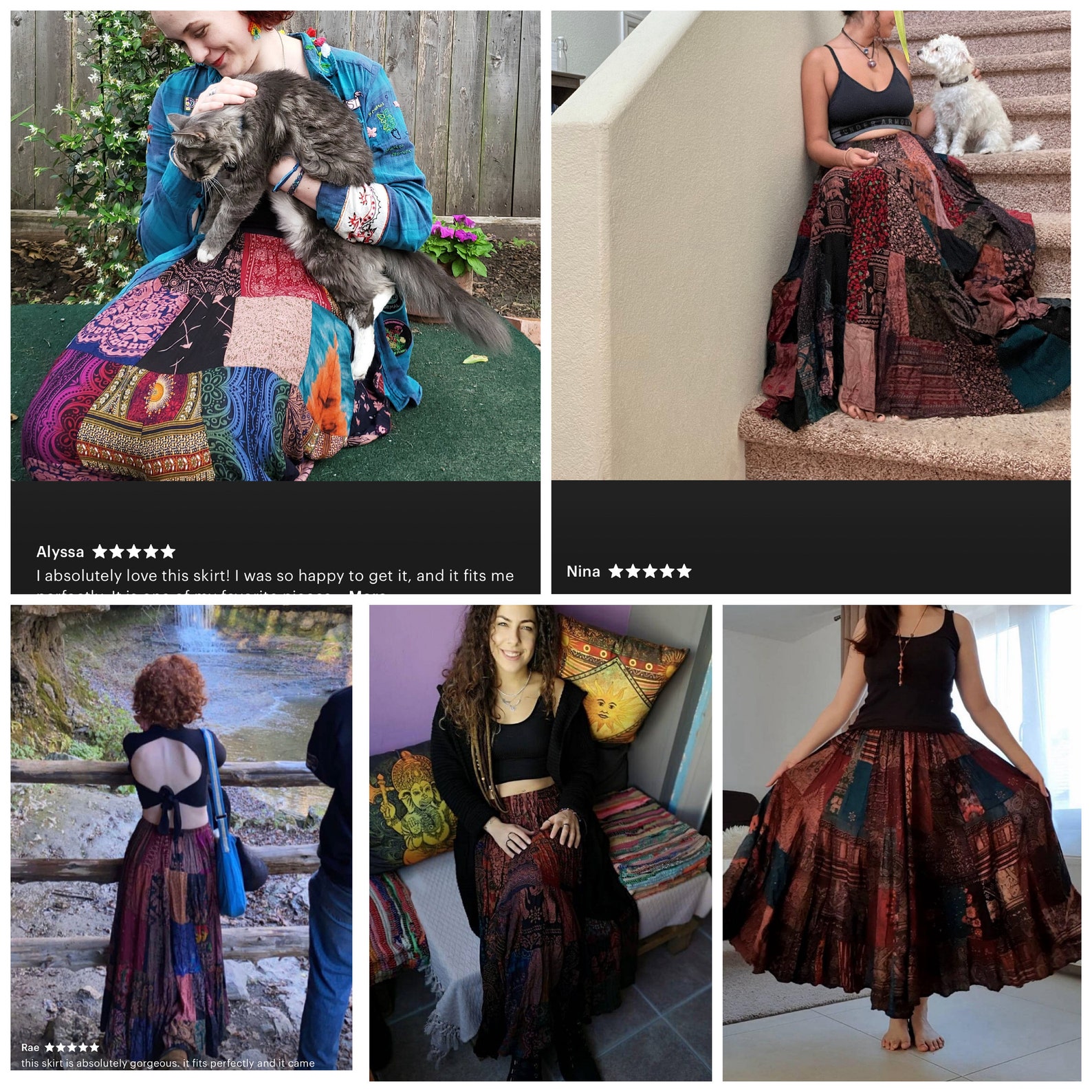 Fairy Boho Patchwork Skirt,maxi Dress,patchwork Dress,hippie Skirt ...