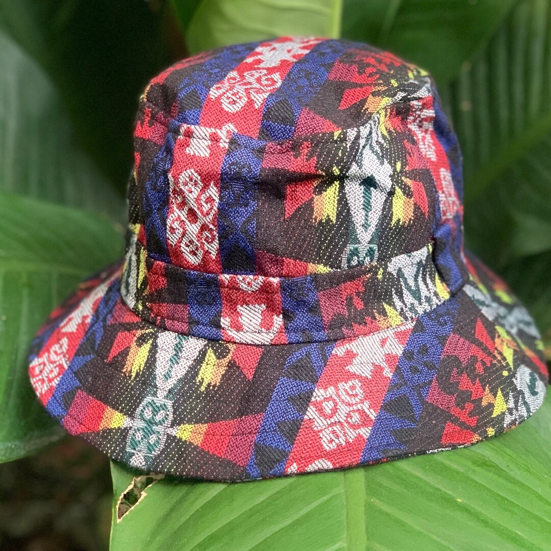 Aztec Boho Bucket Hat Hippie Southwest Bohemian Aztec Style Roll Brim ...