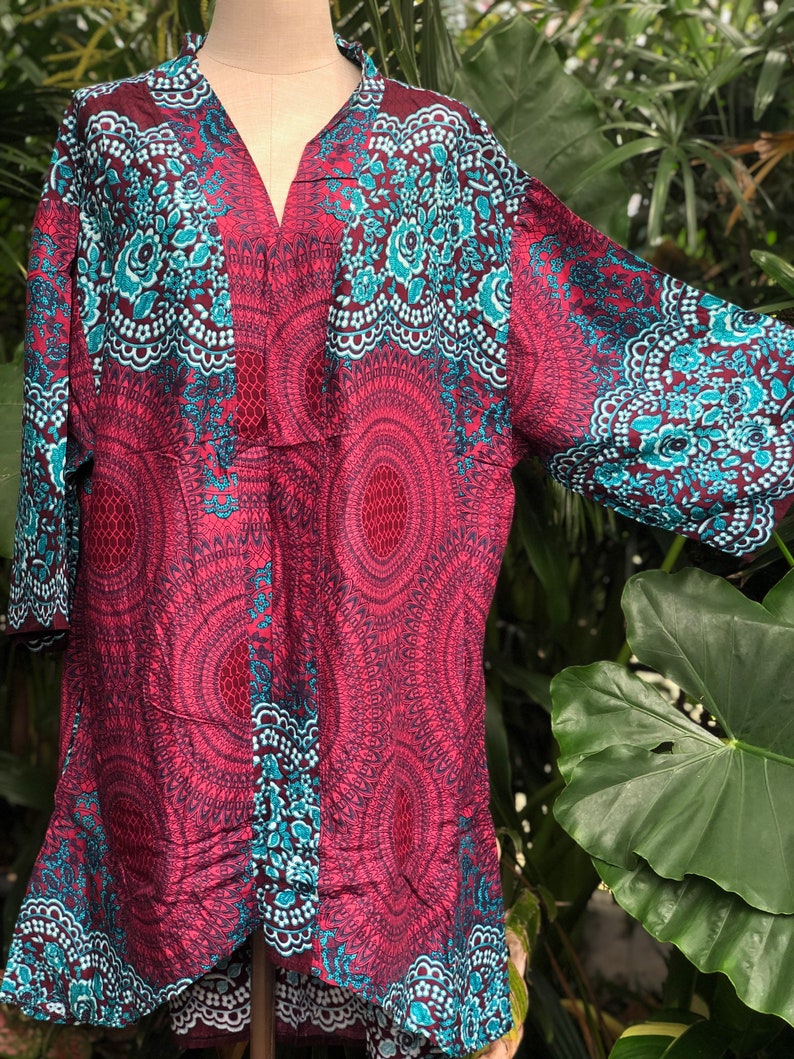 Hippie Cardigan Maxi Gypsy Bohemian Boho Style Oversize Kimono Unisex ...