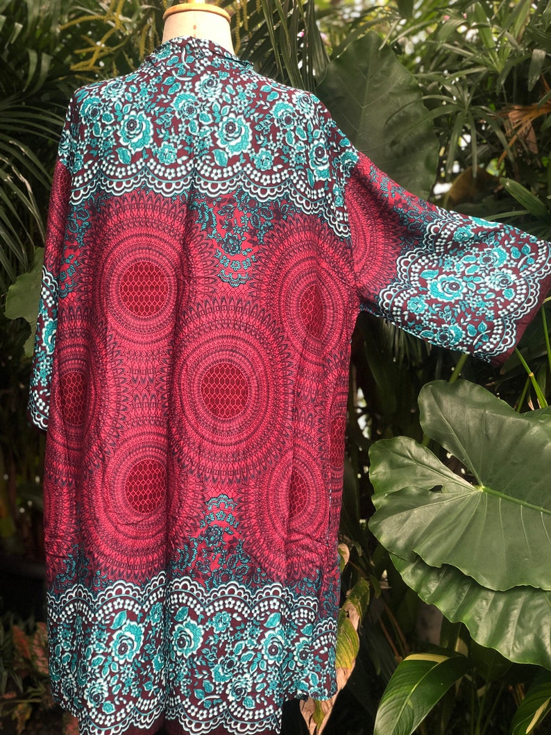Hippie Cardigan Maxi Gypsy Bohemian Boho Style Oversize Kimono Unisex ...