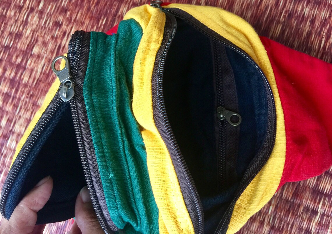 Rasta Color Marijuana Leaf Sling Bag Backpack Rastafari Red - Etsy