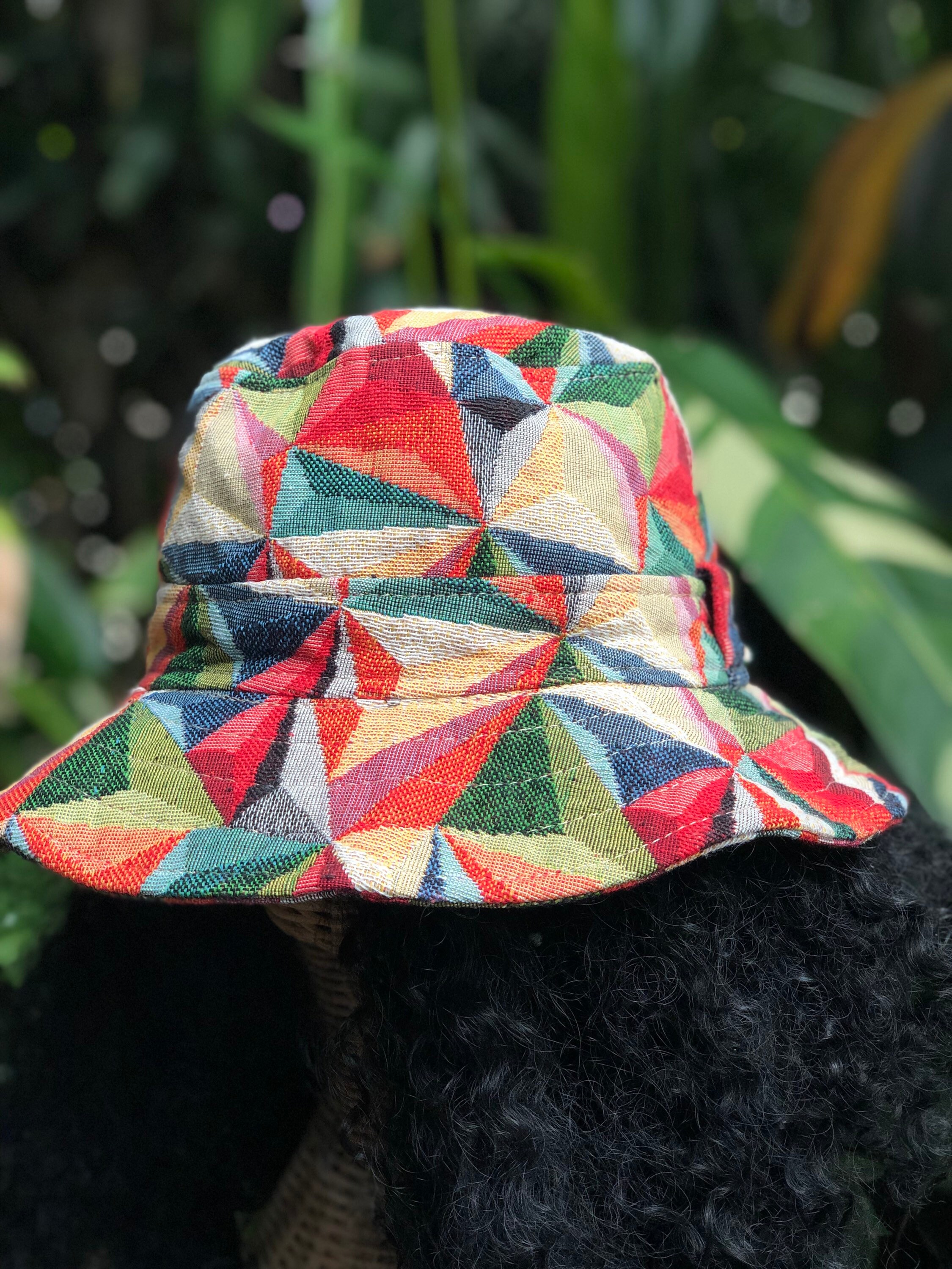Cotton Boho Bucket Hat Aztec Colorful Design Hipster Hat Men Women ...