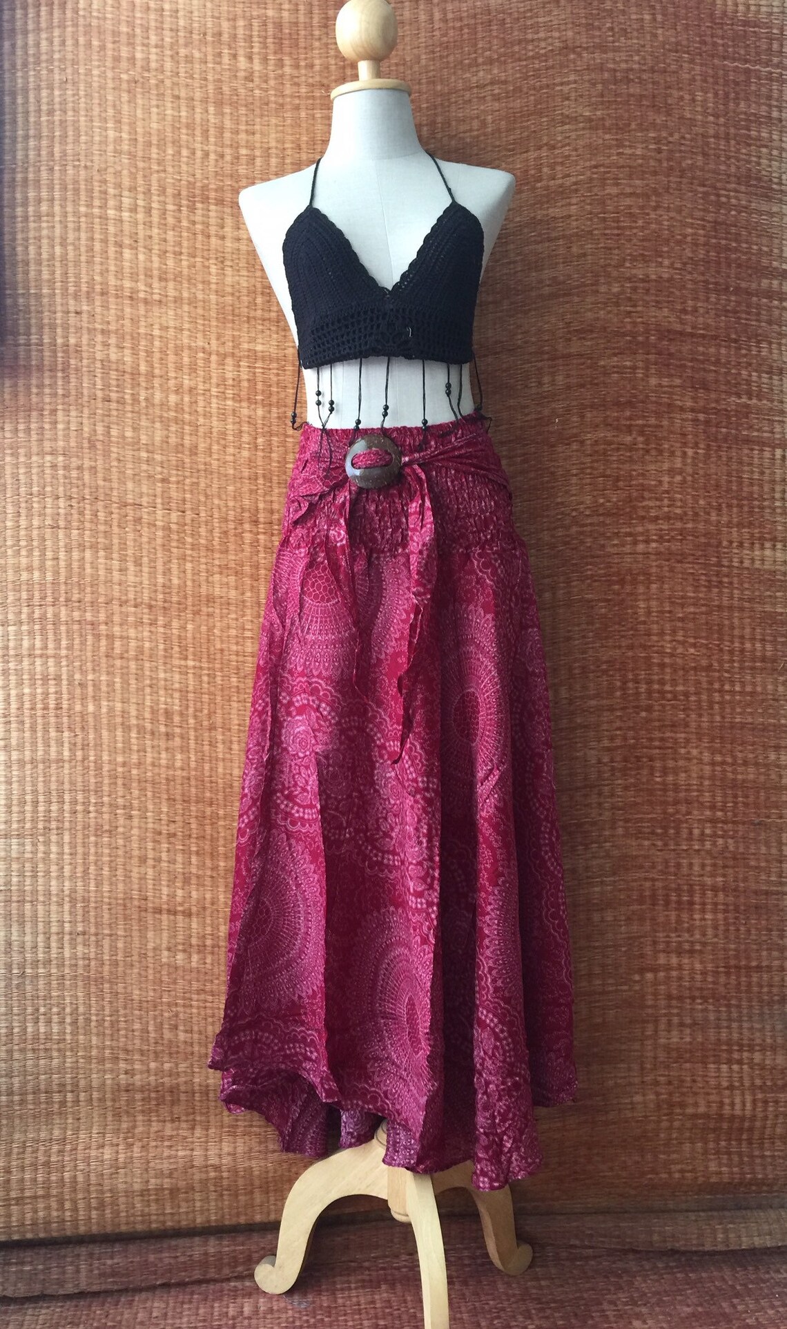 Gypsy Unique Maxi Skirt Dress Boho Bohemian Hippie Chic Style - Etsy