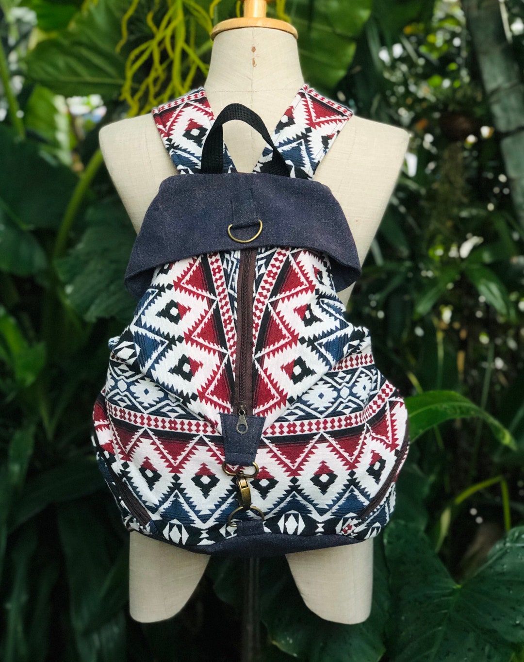 Aztec Tribal Backpack Ethics Hippie Jacquard Hipster School Festival ...