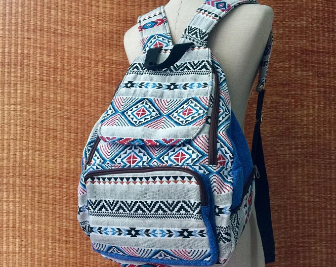 Aztec Tribal Backpack Boho Hippie Geometric Pattern School Overnight ...