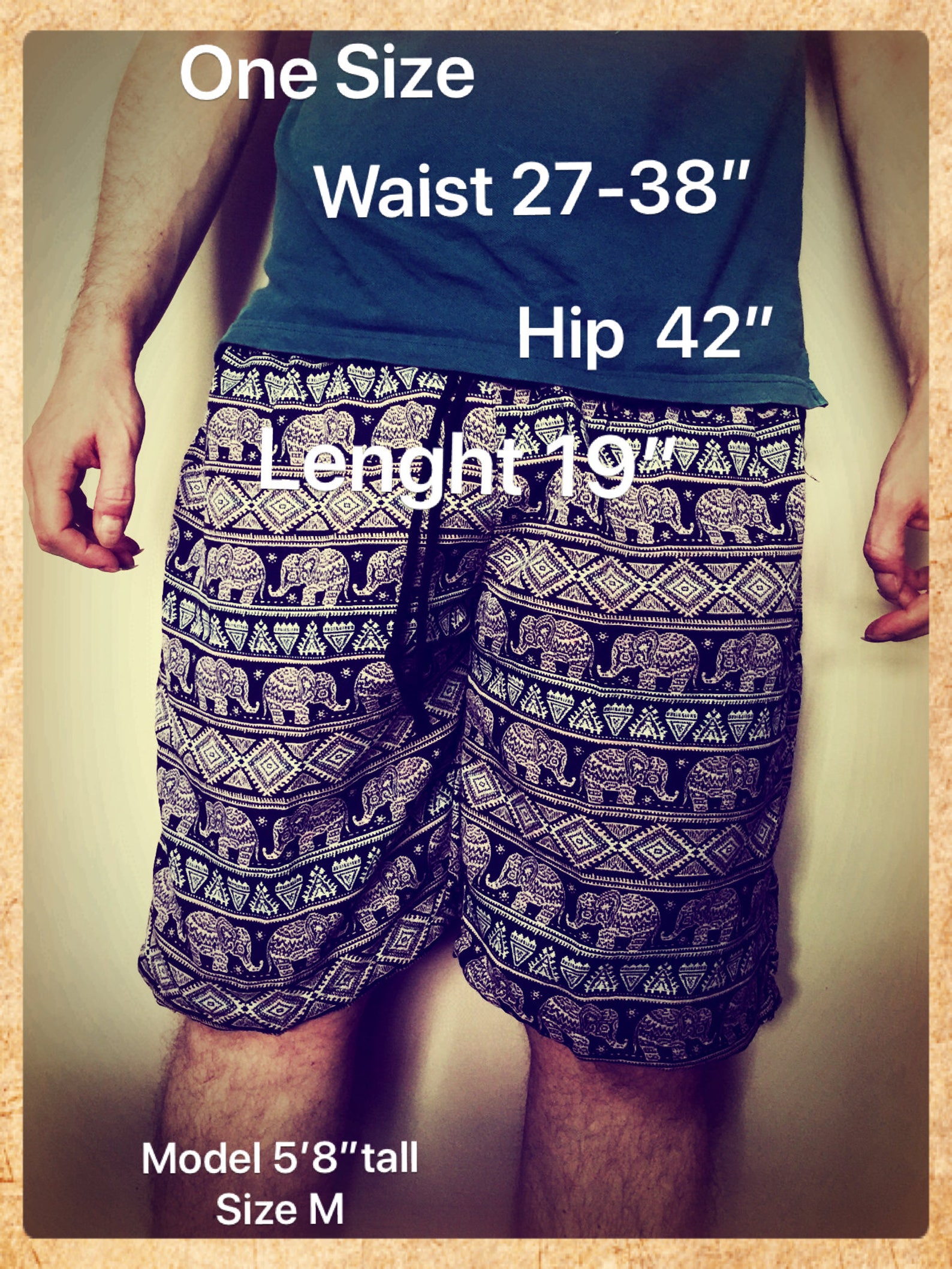 Tribal Aztec Shorts Men Unique Boho Woven Baja Drug Rug Cotton Fabric ...