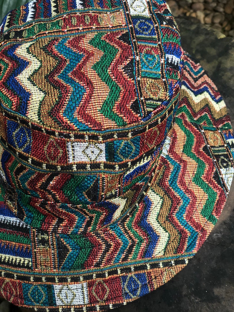 Navajo Hippie Bucket Hat Boho Roll Brim Southwestern Bohemian - Etsy