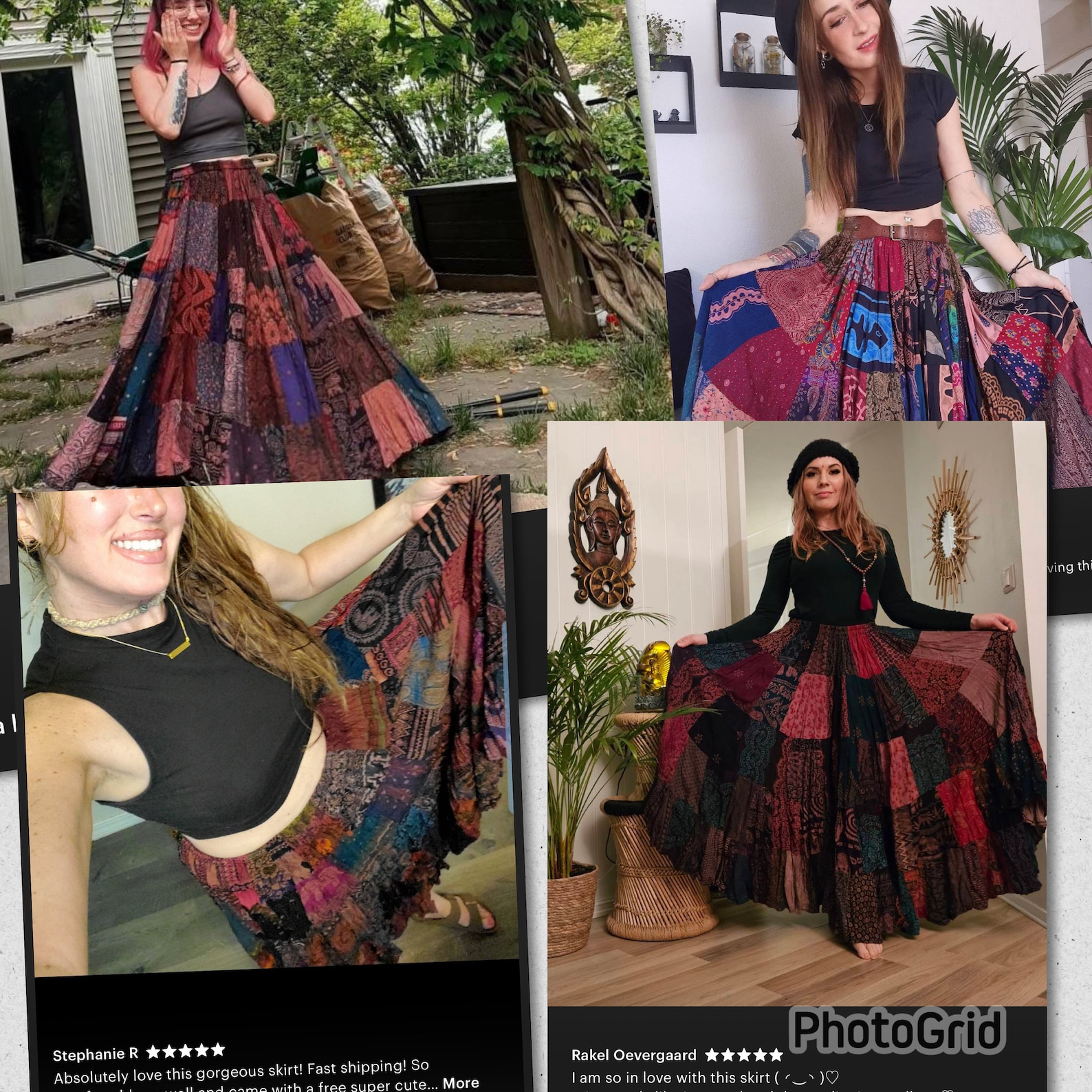Fairy Boho Patchwork Skirt,maxi Dress,patchwork Dress,hippie Skirt ...