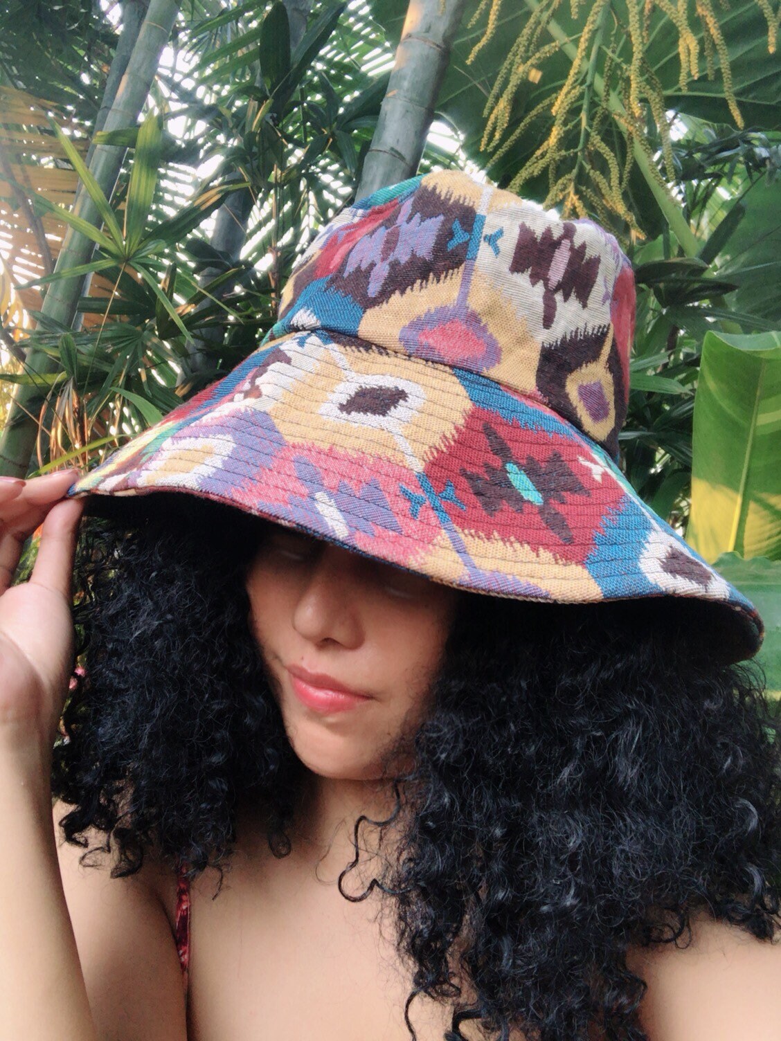 Artisan Boho Bucket Hat Aztec Colorful Design Hipster Hat Men - Etsy
