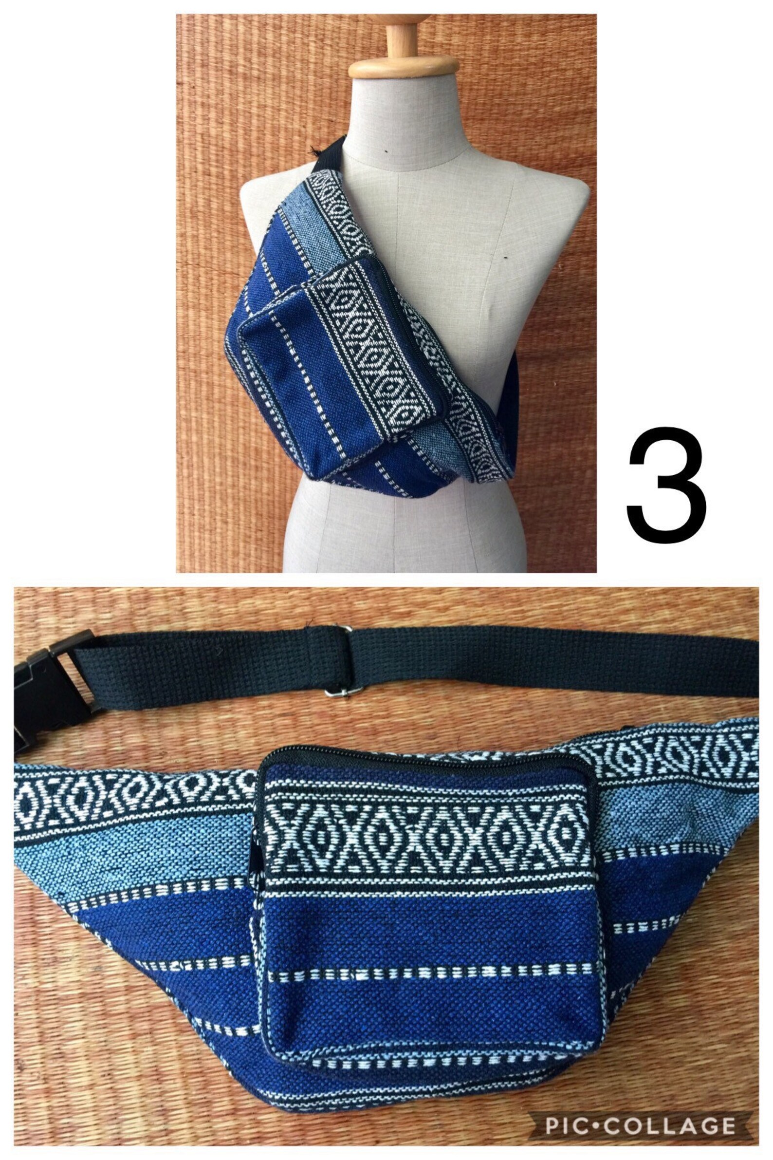 Tribal Fanny Pack Festival Boho Aztec Hippie Style Men Women Belt Belly ...