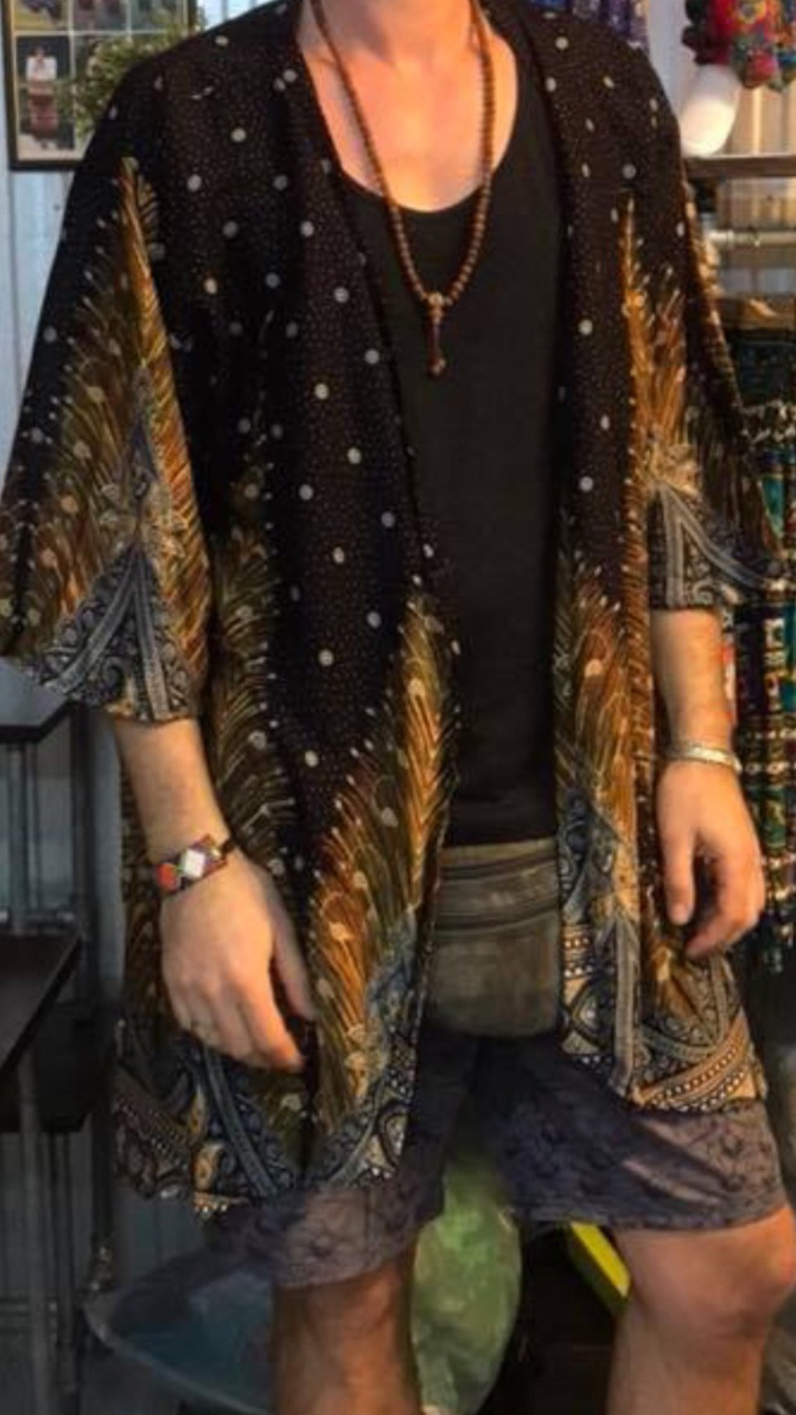 Hippie Maxi Cardigan Gypsy Bohemian Boho Style Oversize Unisex Plus ...