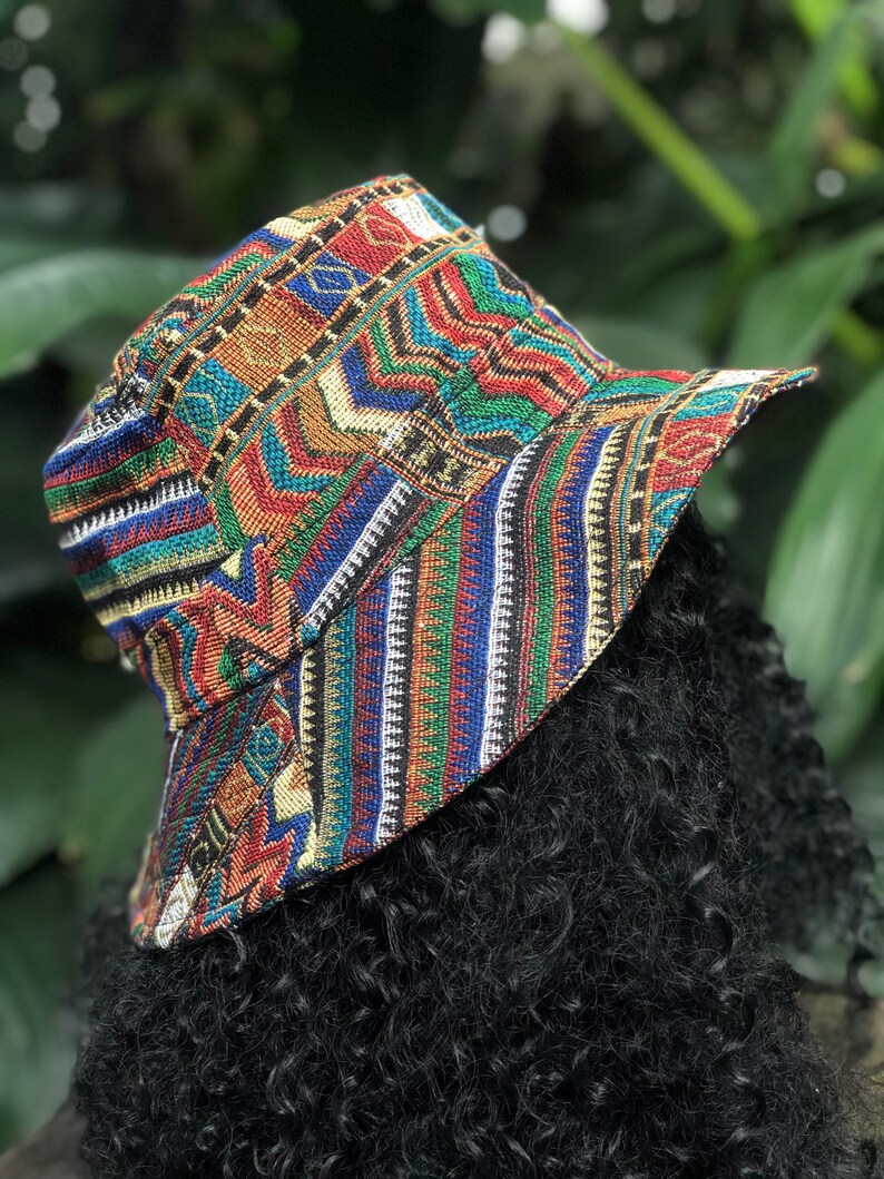 Navajo Hippie Bucket Hat Boho Roll Brim Southwestern Bohemian - Etsy