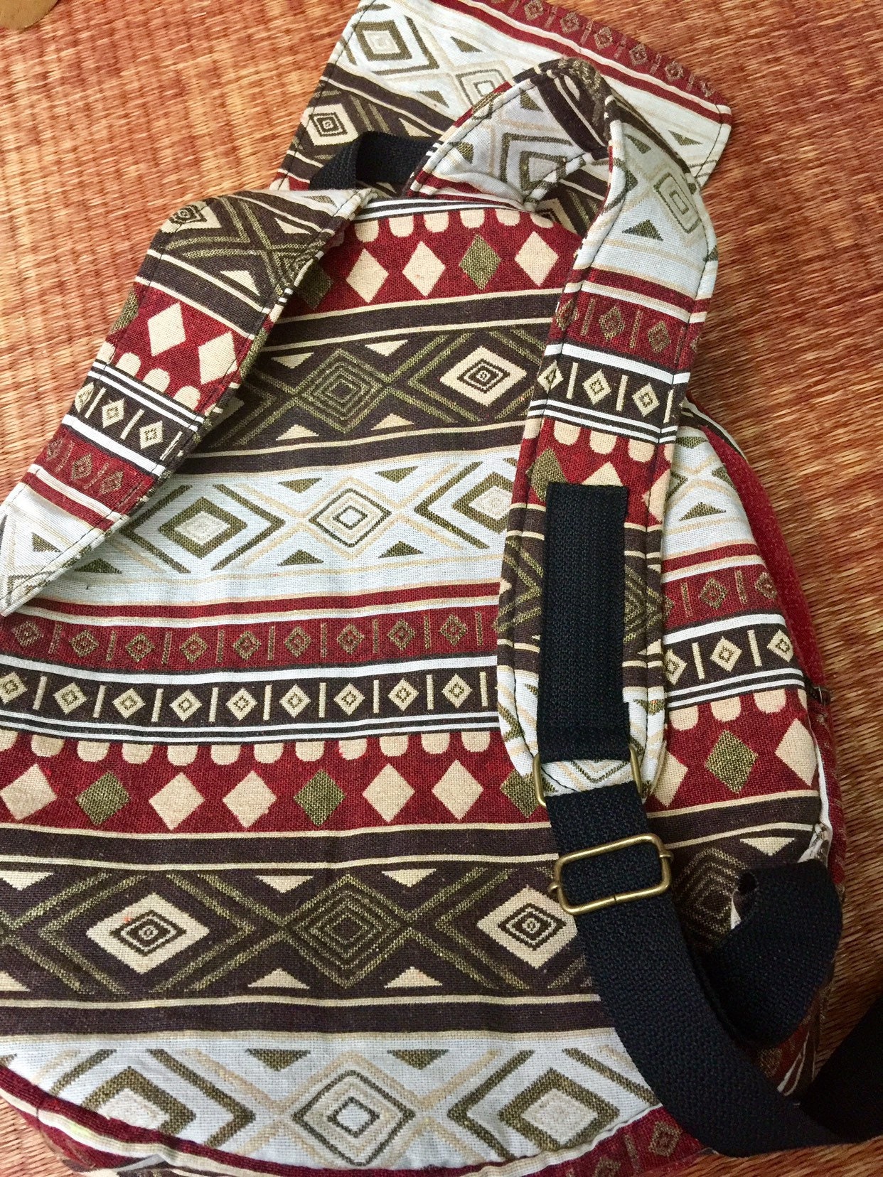 Unique Aztec Tribal Backpack Boho Hippie Pattern School Overnight ...