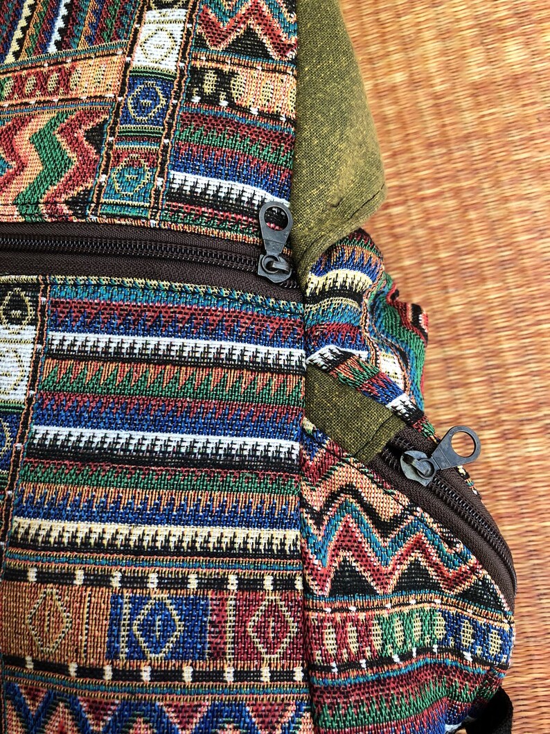 Tribal Woven Backpack Boho Aztec Hippie Southwestern Baja | Etsy