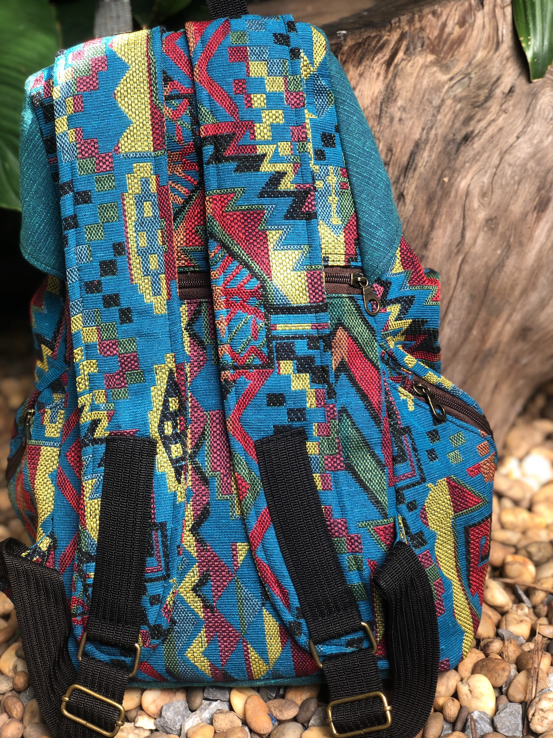 Tribal Backpack Boho Aztec Southwestern Pattern Hippie Style Ruck Sack ...