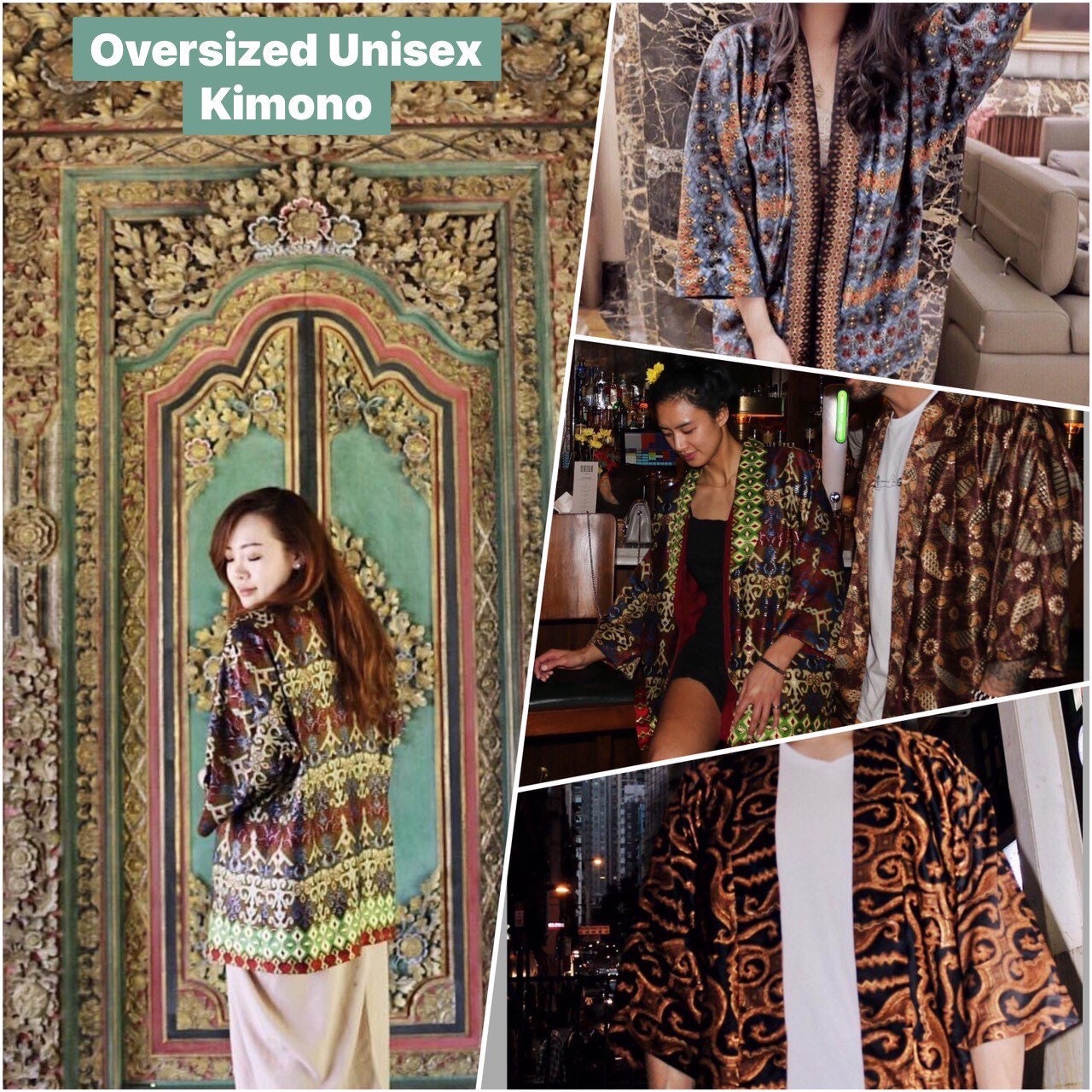 Bali Batik Kimono Jacket Zen Indonesia Java Oriental Style - Etsy