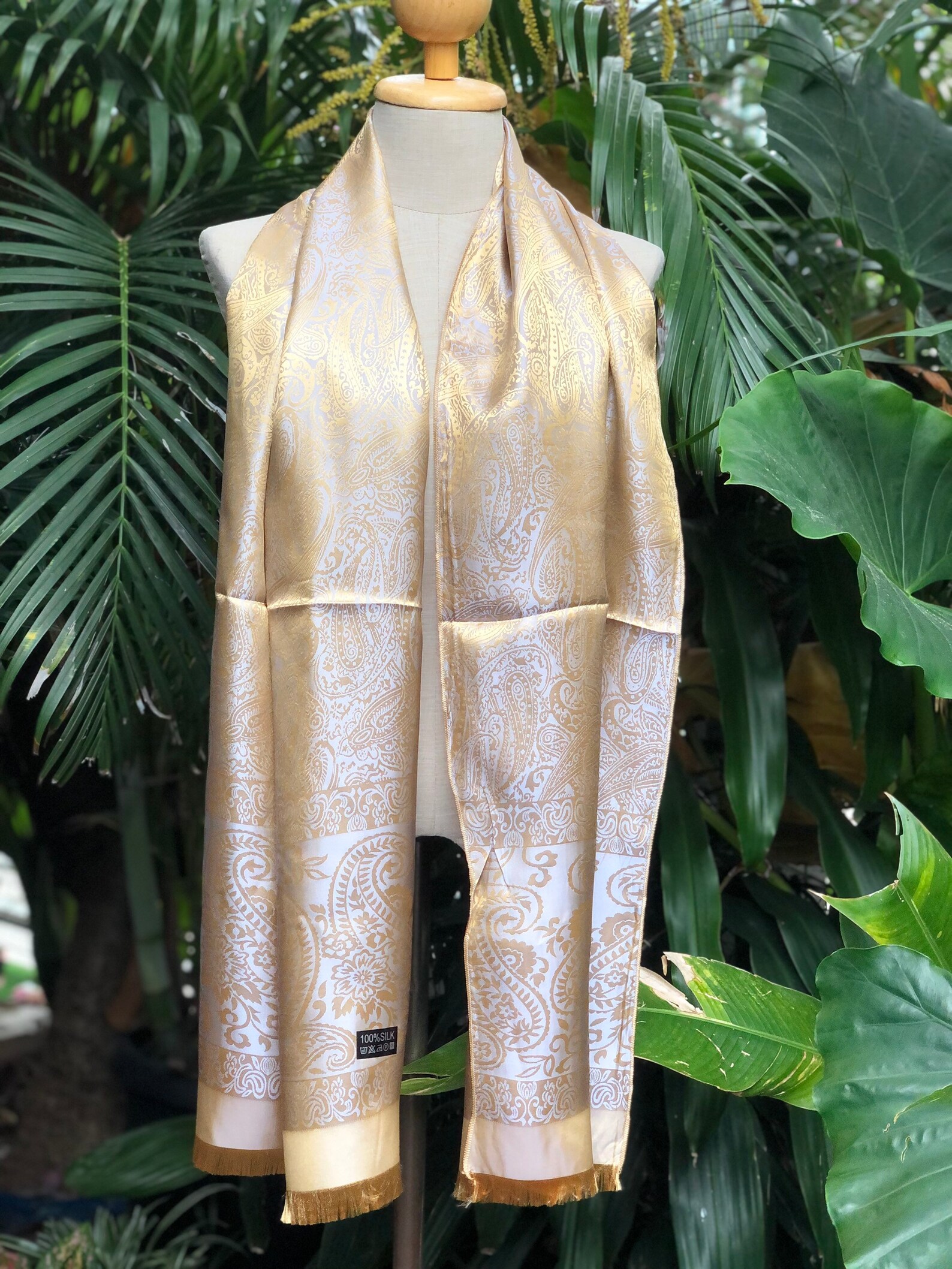 Thai Silk Scarf Shawl Silk Scarf Headband Turban Boho Elegant - Etsy