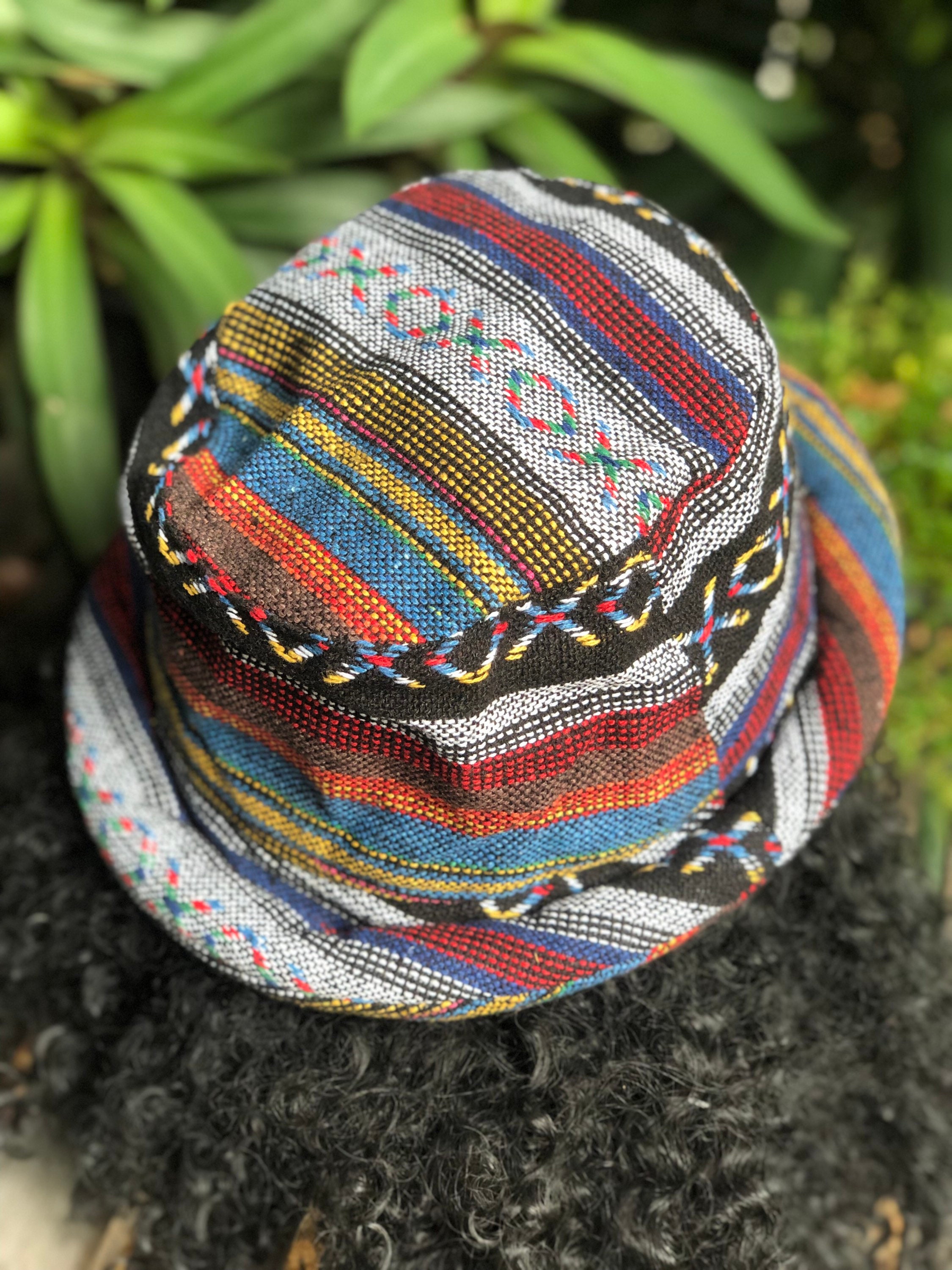 Aztec Native Hat Tribal Bucket Hat Southwestern Hippie Bohemian Style ...