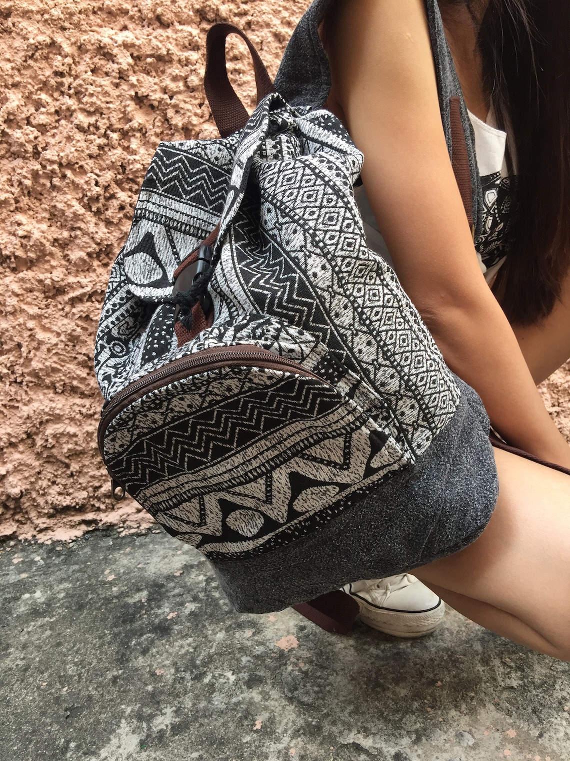 Boho Ikat Aztec Backpack Tribal Festival Holiday Bag Men Women | Etsy