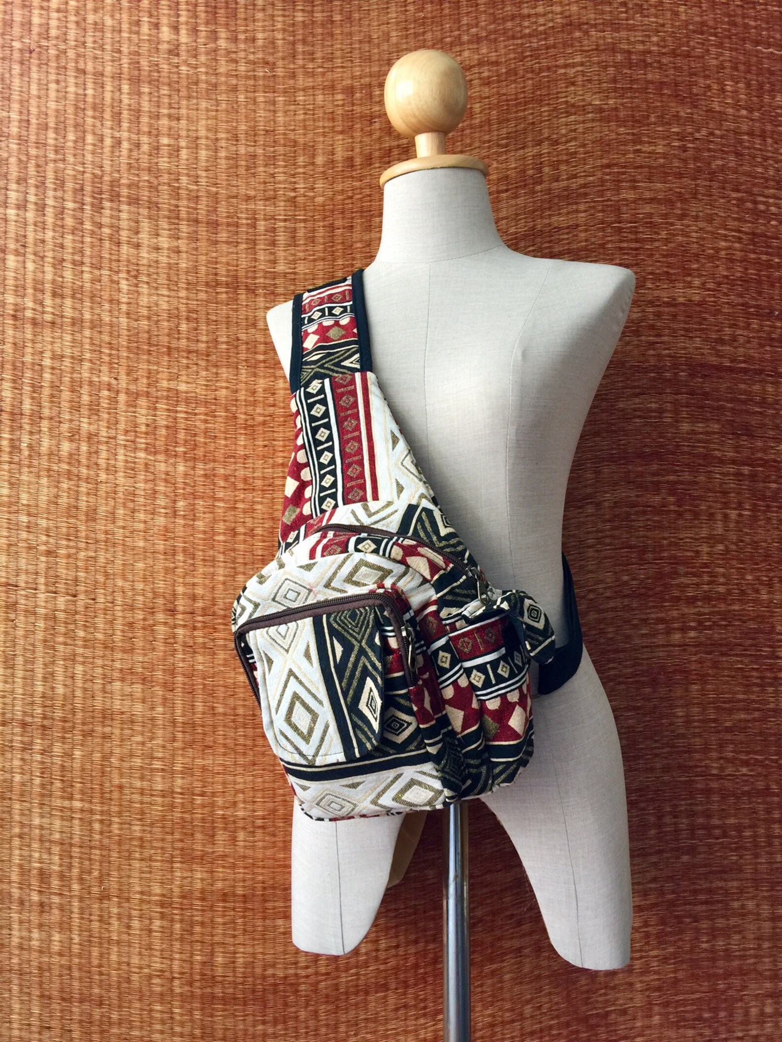 Aztec Sling Bag Festival Bag Backpack Men Women Hippie Boho - Etsy