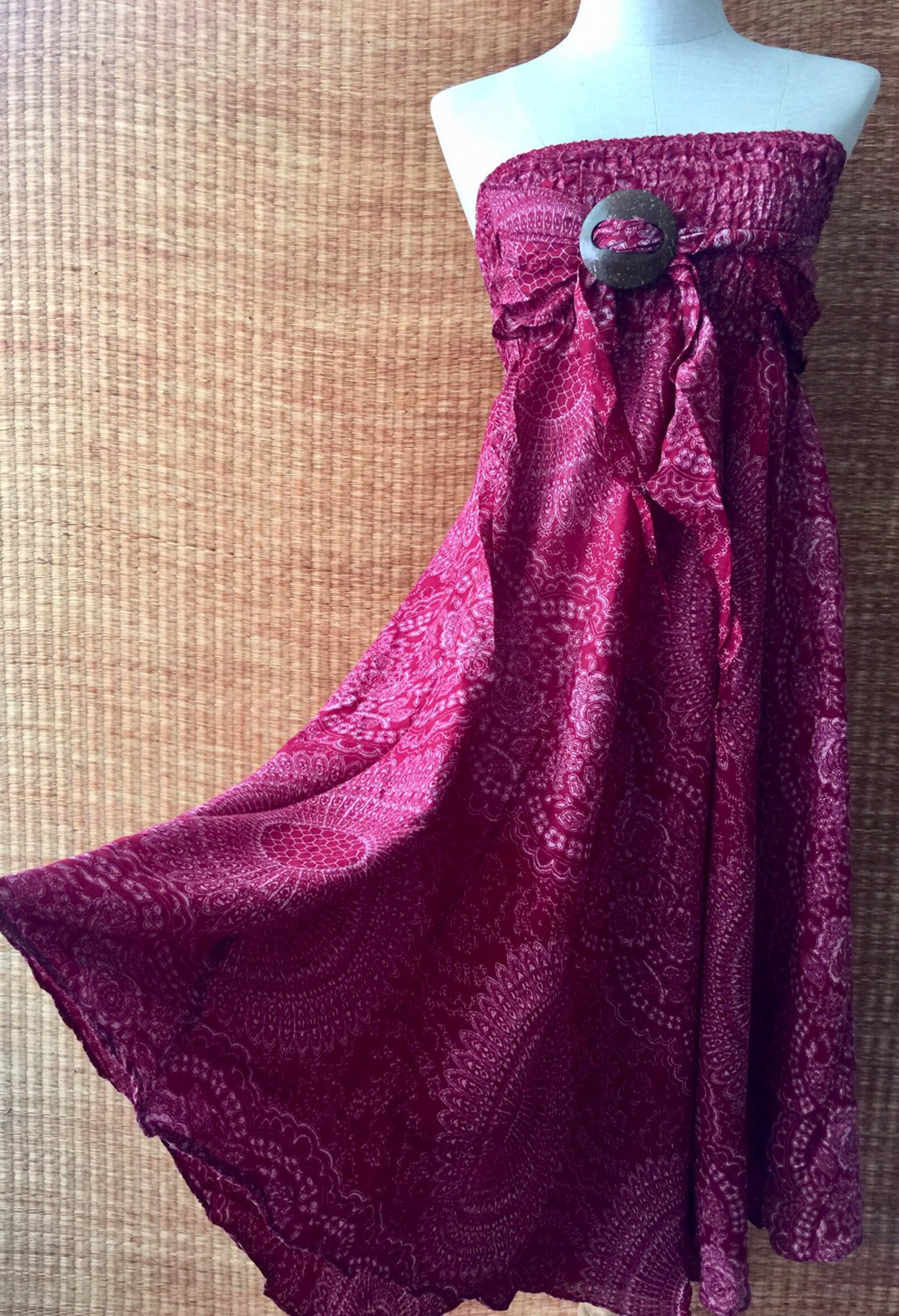 Gypsy Unique Maxi Skirt Dress Boho Bohemian Hippie Chic Style - Etsy