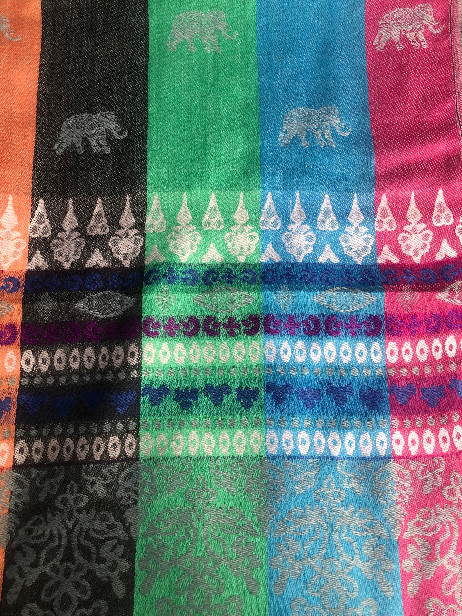 Paisley Elephant Scarf Shawl Hippie Festival Winter Pashmina Scarves ...