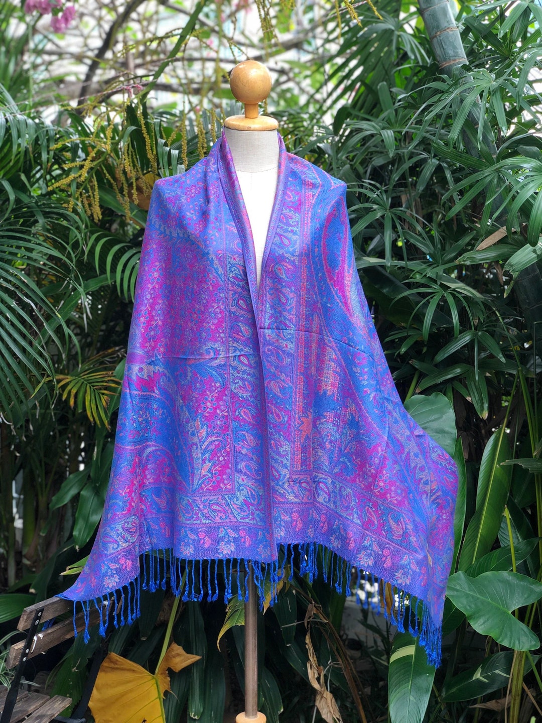 Paisley Pashminascarf Shawl Gypsy Bohemian Hippie Festival Head Hair ...