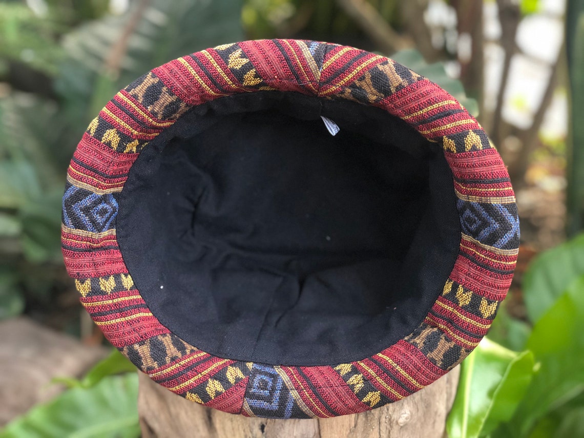 Hippie Bucket Hat Boho Roll Brim Banja Drug Rug Bohemian | Etsy