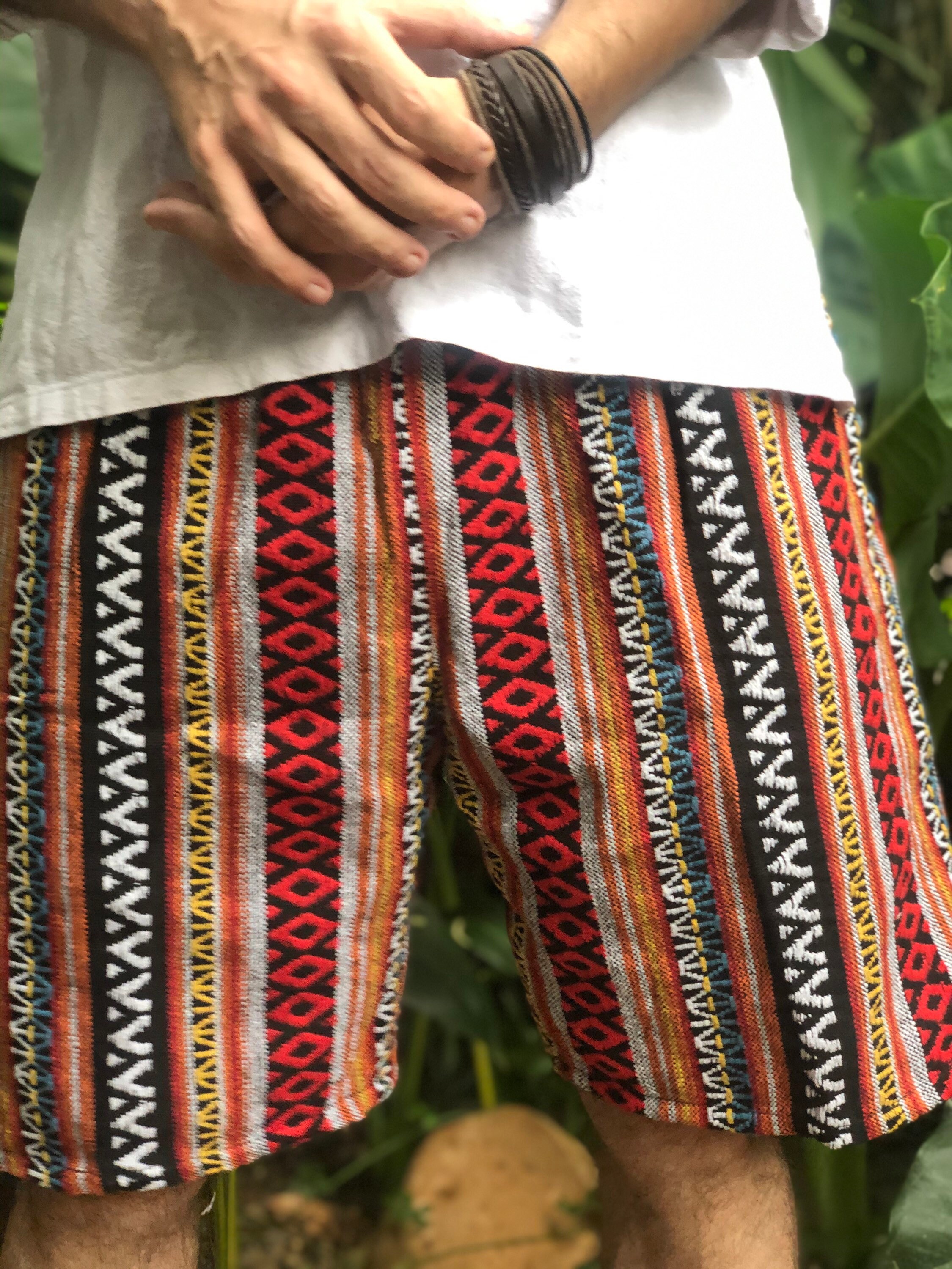 Cotton Boho Shorts Unisex Hippie Gift for Men Tribal | Etsy
