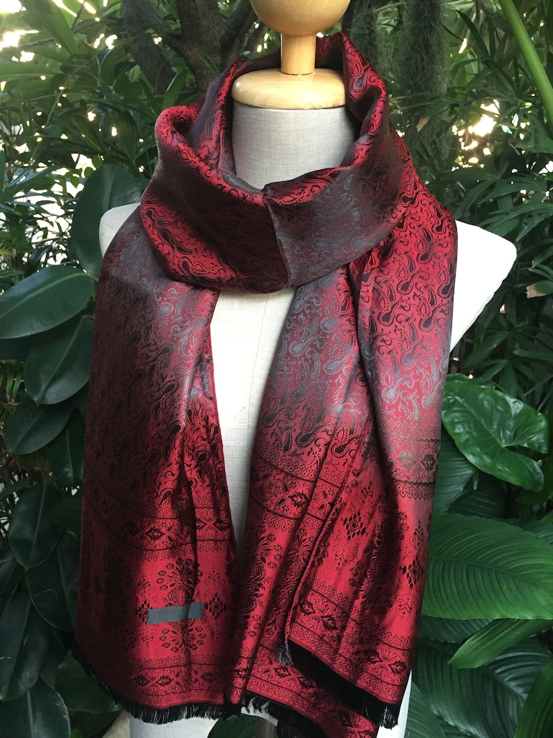 Thai Silk Scarf Shawl Silk Scarf Headband Turban Boho Elegant - Etsy