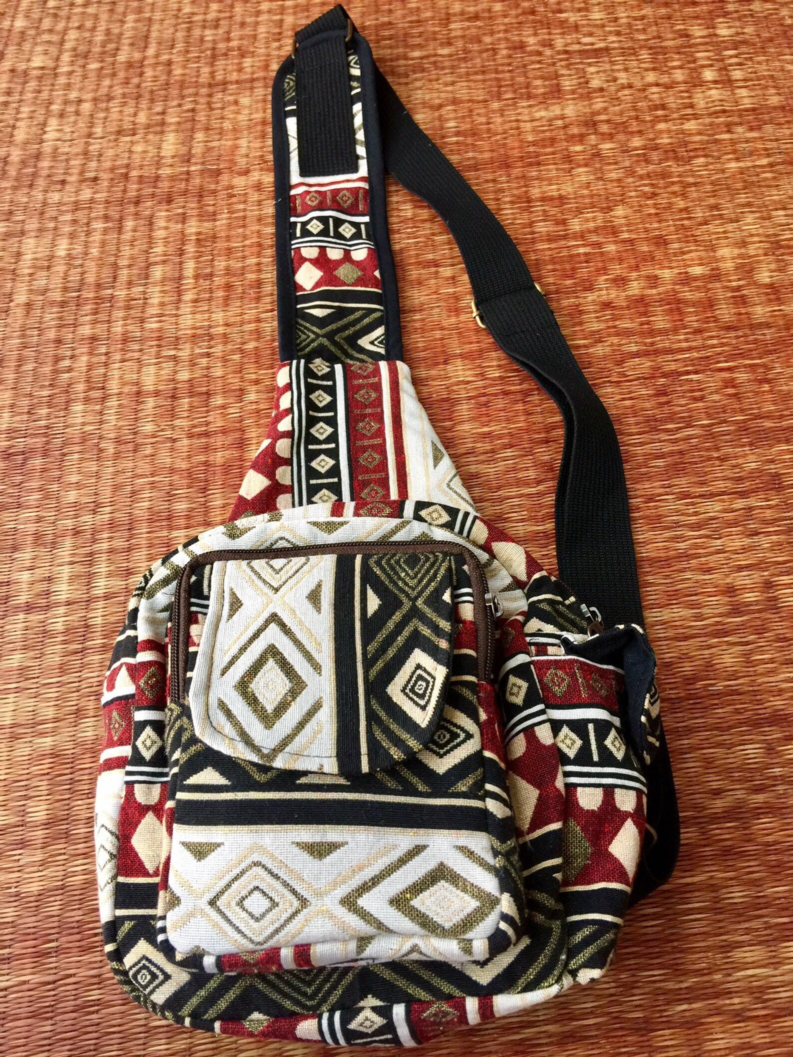 Aztec Sling Bag Festival Bag Backpack Men Women Hippie Boho - Etsy