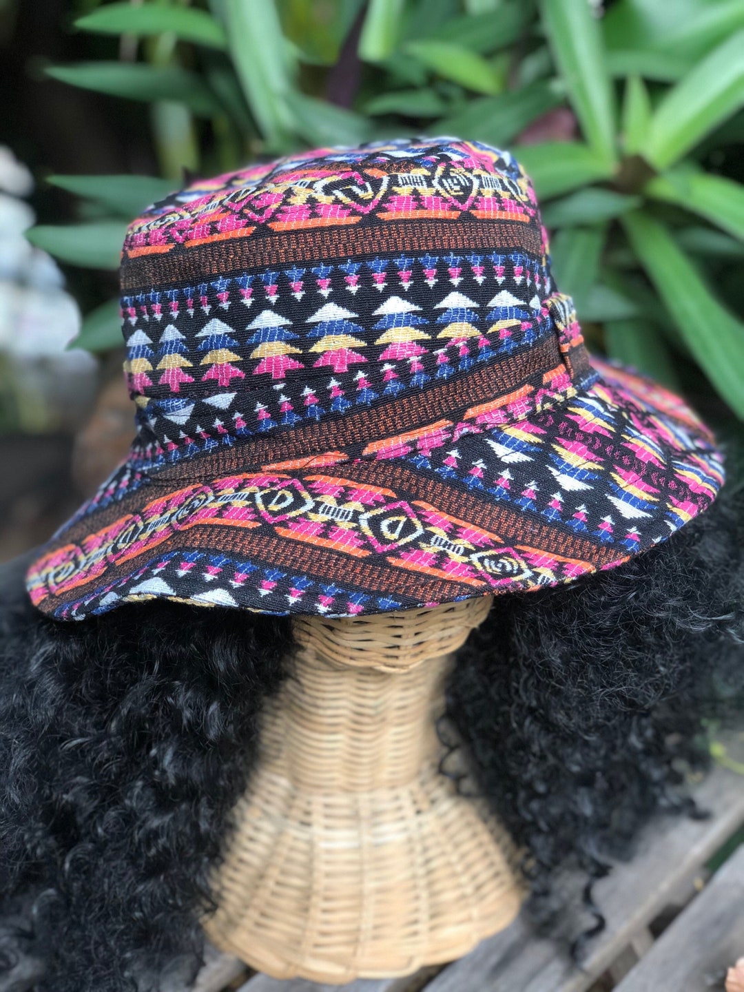Fishing Hat Bucket Hat Aztec Native Tribal Ethnic Design Men Women ...