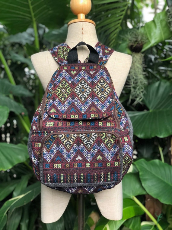 Tribal Backpack Ethnic Boho Aztec Style Luggage Bag Festival - Etsy