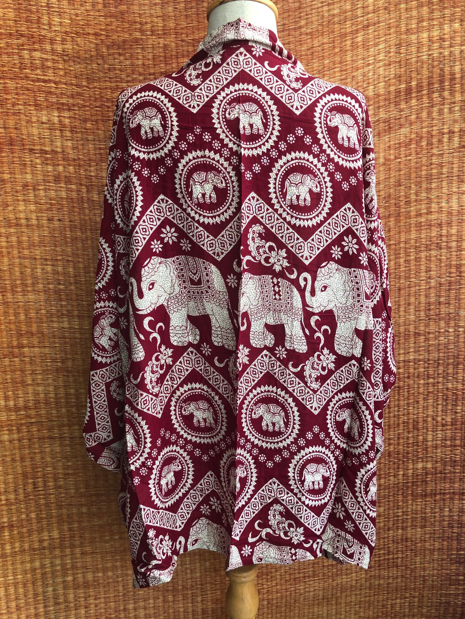 Elephant Kimono Cardigan Blazer Hippie Oversize Gypsy Bohemian - Etsy